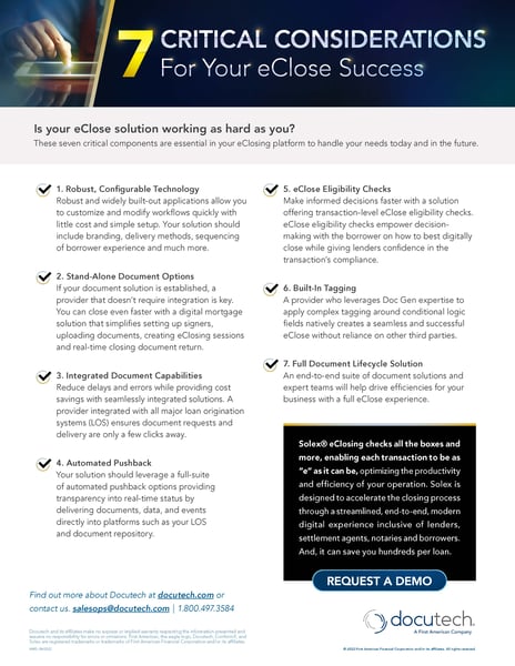 Thank you for downloading 7 Critical Considerations For Your eClose ...