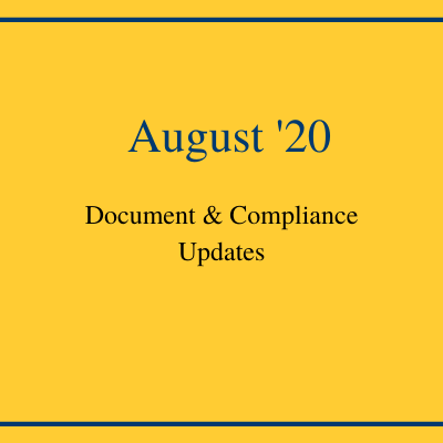August Compliance Recap: New State Disclosure Matrix and Document Changes